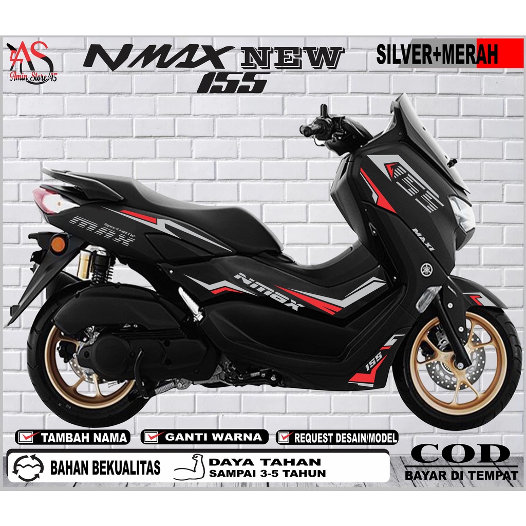 New Nmax Sticker 2020-2023 ขวาซ้าย/New Nmax Striping/New Nmax Body Lis ...