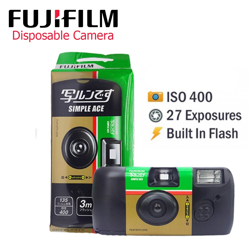 Fujifilm Simple Ace Disposable Camera Single Use Exp by 08-2026 ...