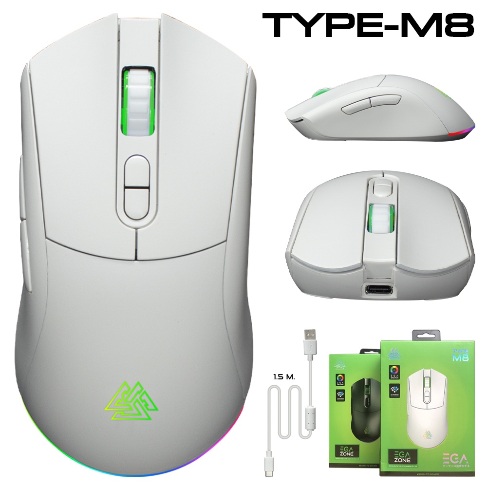 EGA Type-M8 Wireless Gaming Mouse 10000DPI เม้าส์ไร้สายสำหรับเล่นเกมส์ ...