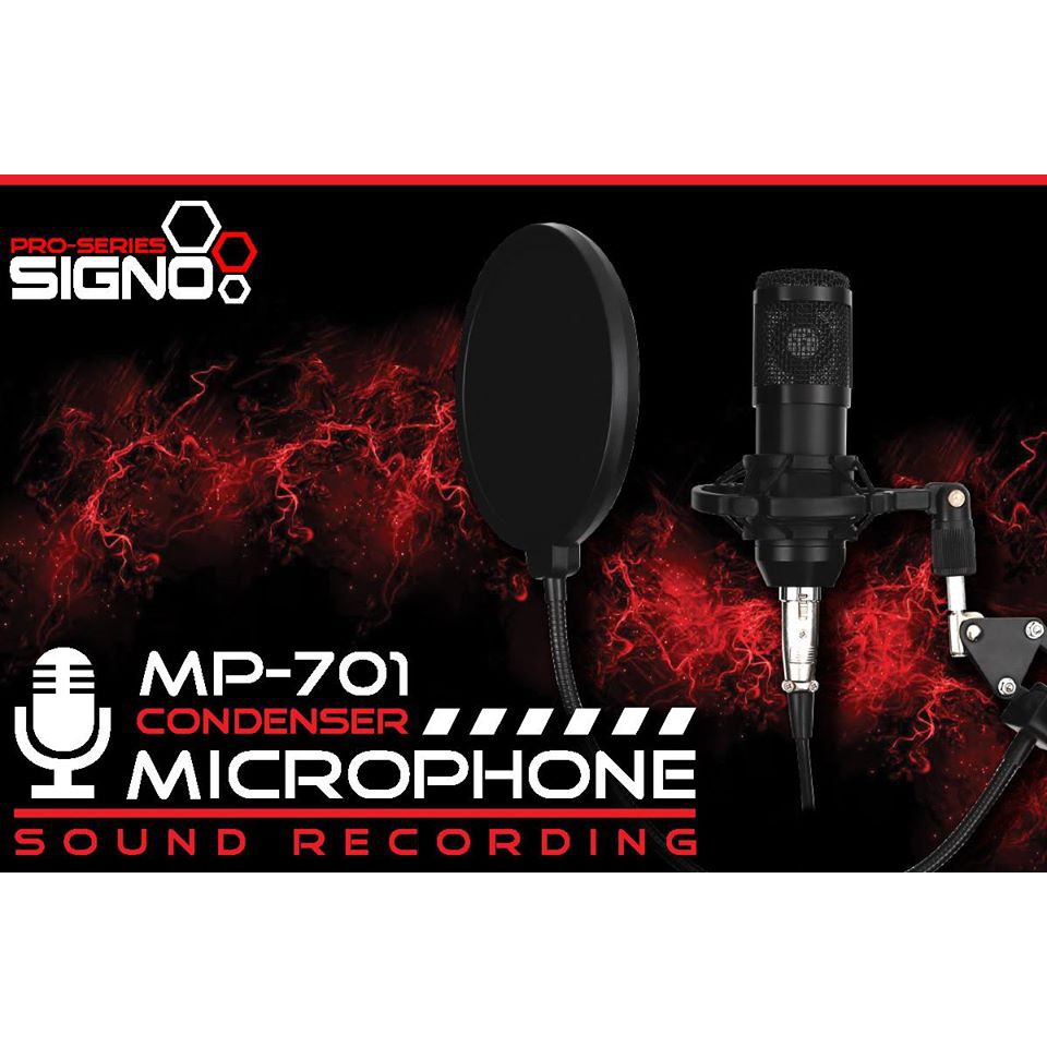 SIGNO Condenser Microphone Sound Recording รุ่น MP-701 / MP-704 (ไมค์โค ...