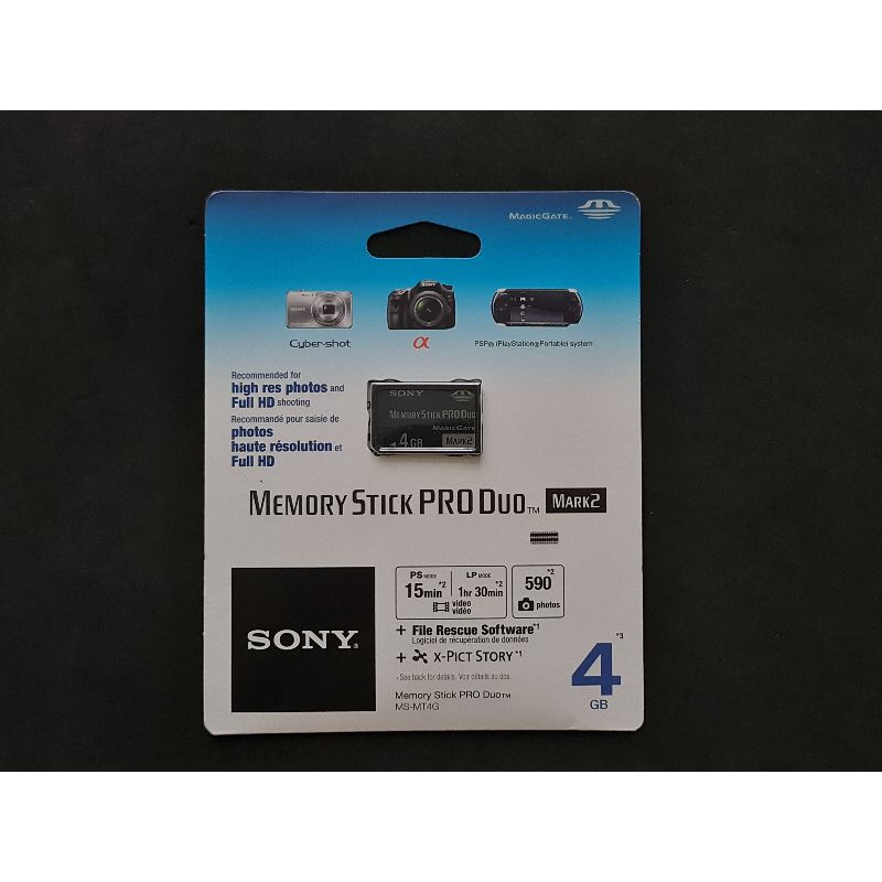 SONY Memory Stick PRO Duo ขนาด 4GB ของแท้ ใช้กับ PSP 1000 2000 3000 ได้ ...