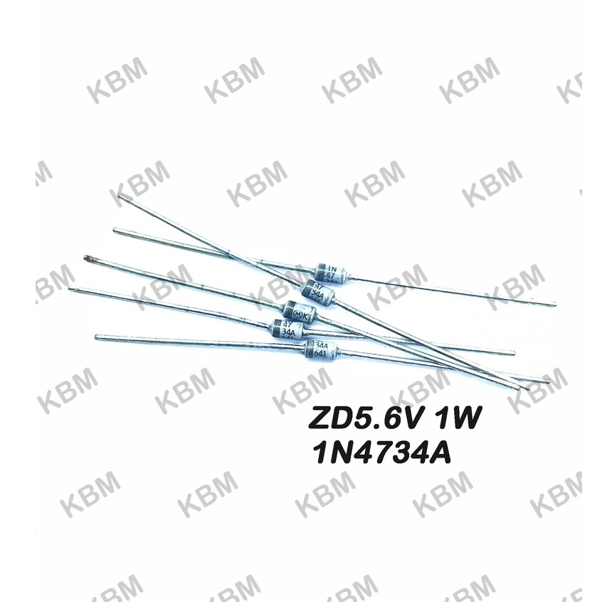Zener diode (ซีเนอร์ไดโอด) ZD5.6V 1N4734A 1W ZD5.6V 1N5232 ZD5.6V ...