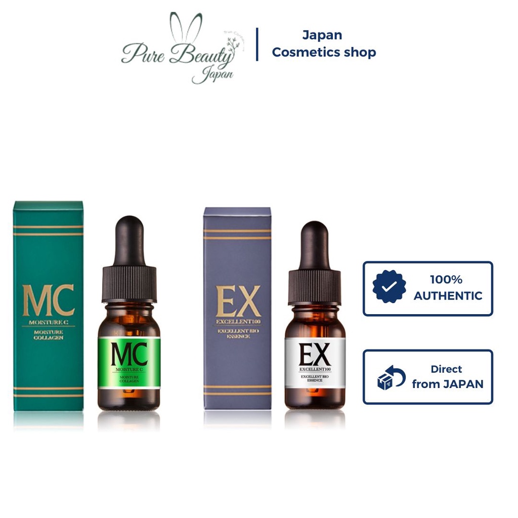 EBiS Popular Serum solution Vegetable Moisture Collagen / Excellent Bio - 10ml (Made in Japan ...