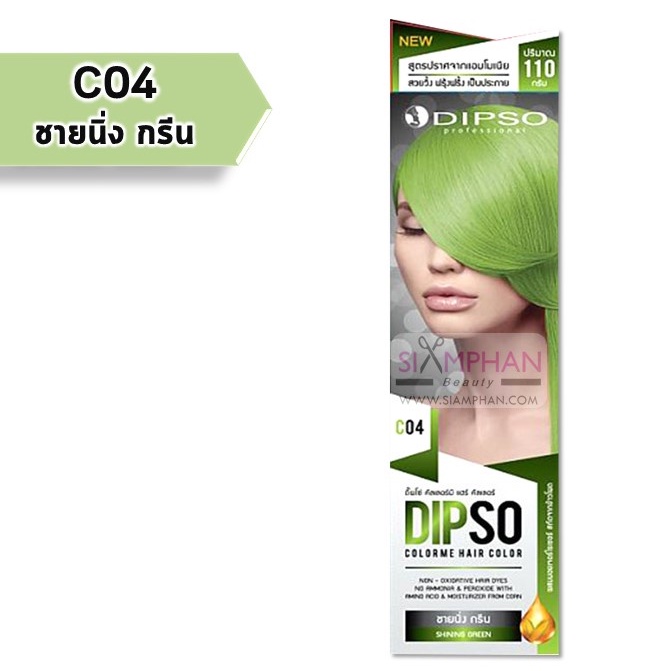 Dipso คัลเลอร์มี แฮร์ คัลเลอร์ เบอร์ C01-C06 สูตรปราศจากแอมโมเนีย 110 กรัม | Shopee Thailand
