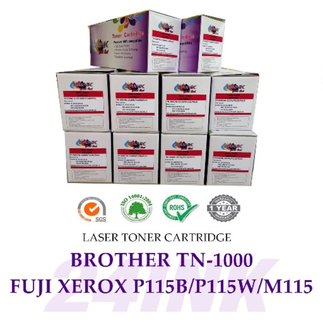 ตลับหมึกเทียบเท่ายี่ห้อ 24INK รุ่น (BROTHER) TN-1000 /FUJI XEROX P115B ...