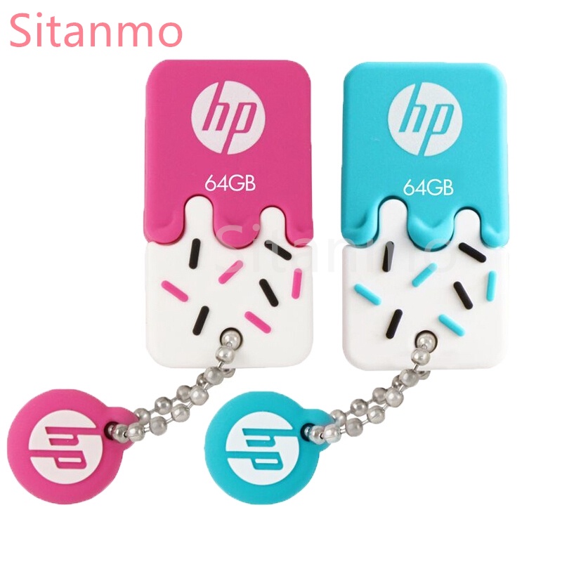 Flashdisk HP 128GB ไอศกรีมน่ารัก แฟลชดิสก์ 16GB 32GB 64GB เนื้อพรีเมี่ ...