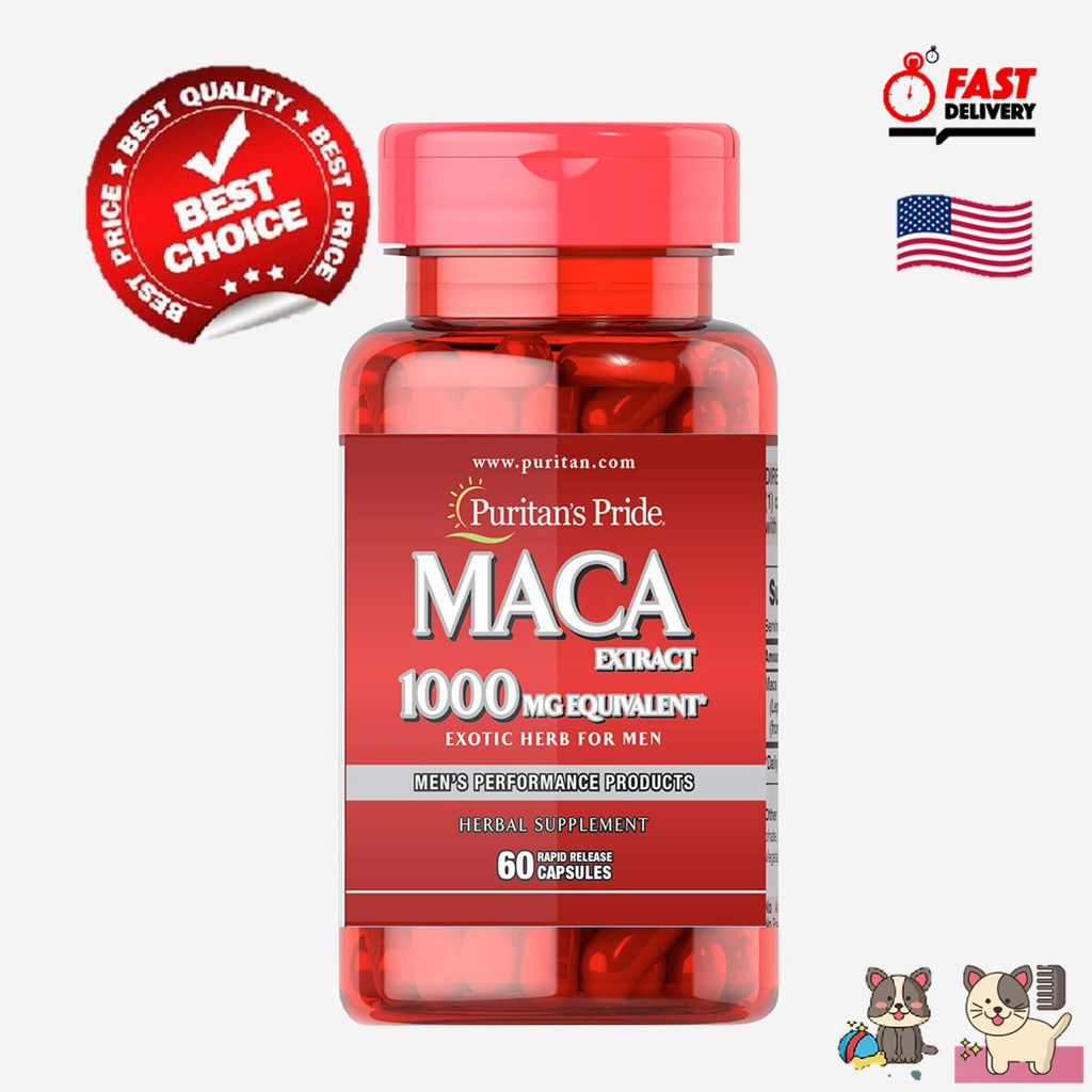 Maca 1000 mg Exotic Herb for Men Puritan's Pride โสมเปรู EXP 05/2022 | Shopee Thailand