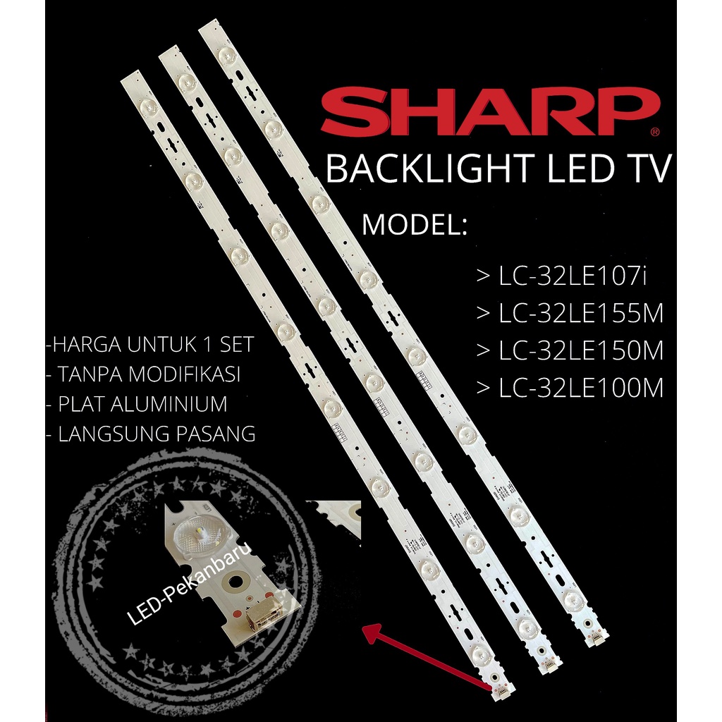 Sharp TV LED BACKLIGHT 32 INC LC 32LE107 32LE150M 32LE155M BL 32LE155 ...