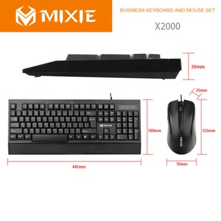 คีย์บอร์ด+เมาส์ MIXIE X2000 Keyboard and Mouse แป้นพิมพ์พร้อมเมาส์ USB ...