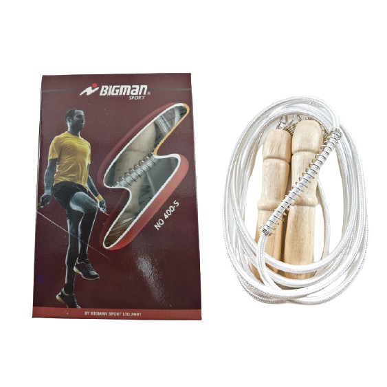 เชือกกระโดดบิ๊กแมน ฺBigman ของแท้ เชือกเส้นสีขาวมีสปริง รุ่น 400S Jump ...