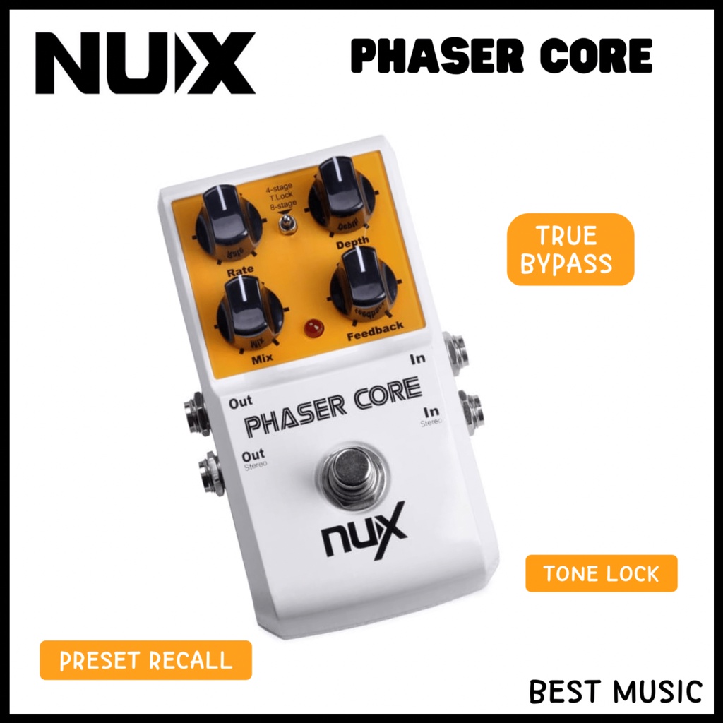 เอฟเฟคกีต้าร์ไฟฟ้า NUX PHASER CORE (Phaser) | Shopee Thailand