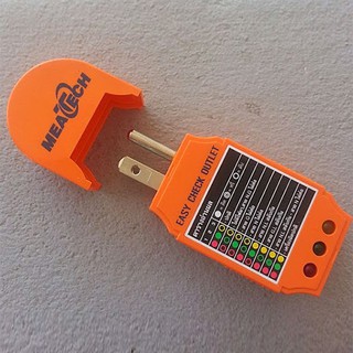 เครื่องตรวจสอบปลั๊กไฟ เต้ารับ Easy Check Outlet ชนิดมีสายดิน | Shopee ...
