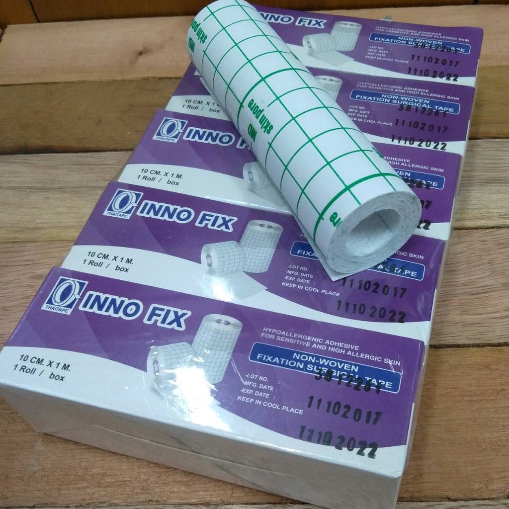 Inno Fix แผ่นเทปกาวติดแผล10cm. x 1m. ขายยกแพ็ค 5กล่อง | Shopee Thailand