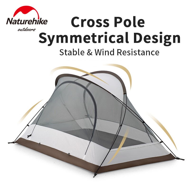 Naturehike Outdoor 2 Person Butterfly Cross Tent Ultralight 2.7kg ...