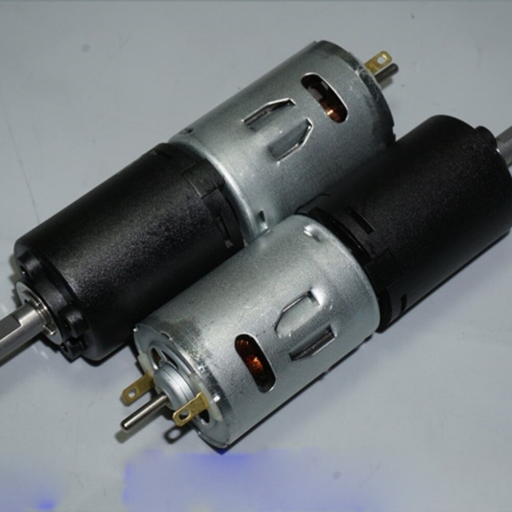 DC 5V-24V 12V 18RPM-100RPM Low Speed Micro 28MM Dual Output Shaft 385 ...