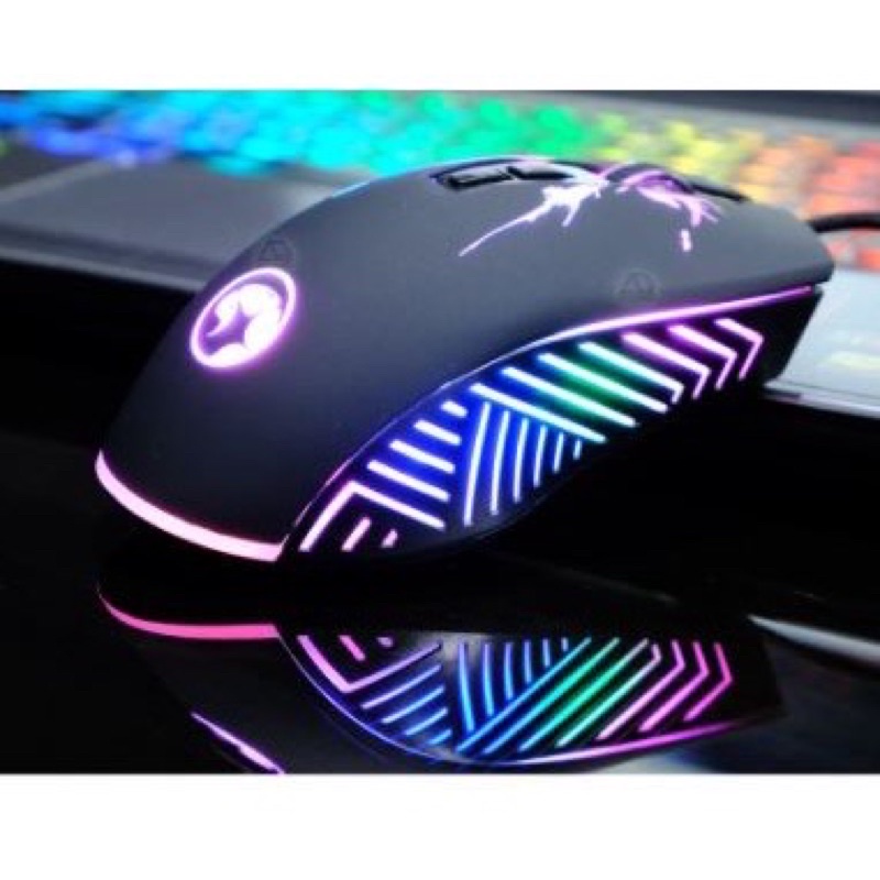 เมาส์มาโคร MARVO M116 GAMING MOUSE Macro RGB 7200 dpi | Shopee Thailand