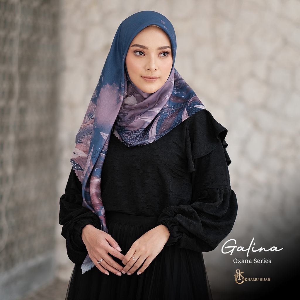Kamu Hijab - OXANA Series (GALINA) - พิมพ์ฮิญาบ - ฮิญาบทรงสี่เหลี่ยม ...
