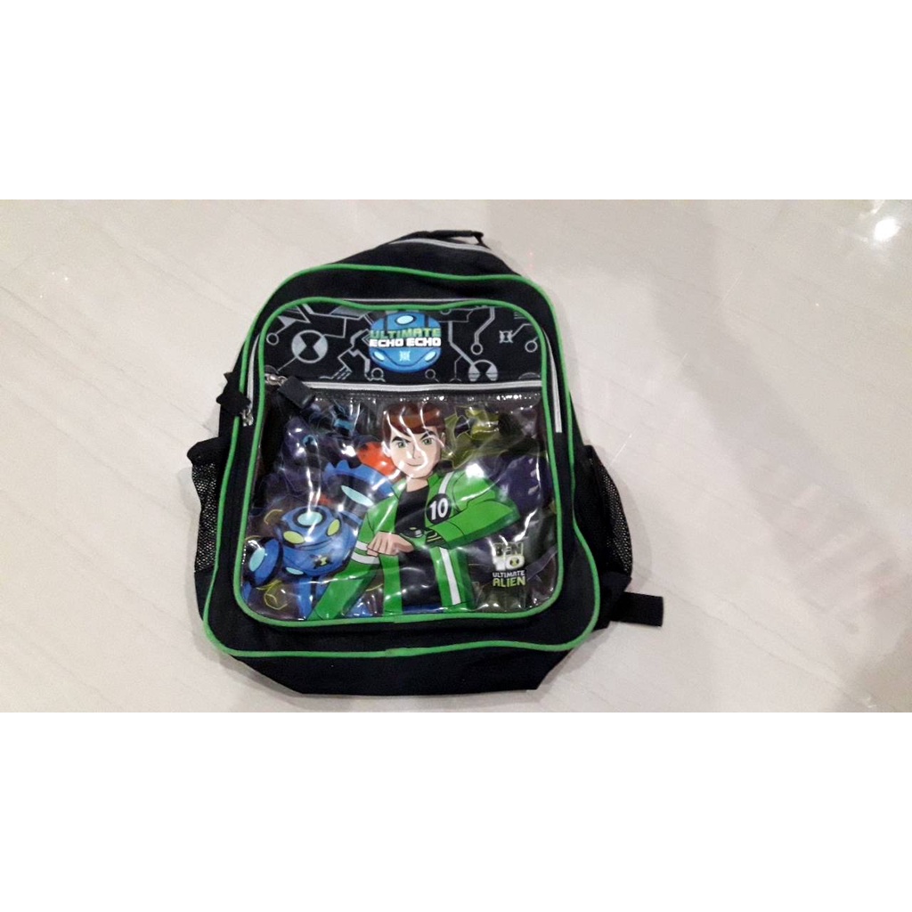 กระเป๋าเป้นักเรียนมือสองลายการ์ตูนเบ็นเทน (TS1006) | Shopee Thailand