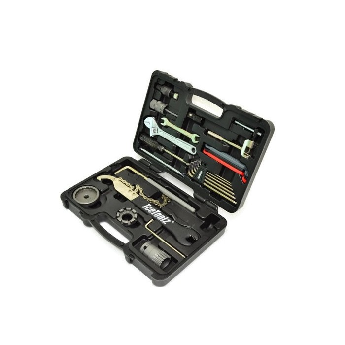 ชุดกล่องเครื่องมือซ่อมจักรยาน ICETOOLZ ชุดเล็ก กล่องดำ ESSENCE TOOL KIT BOX 82F4 | Shopee Thailand
