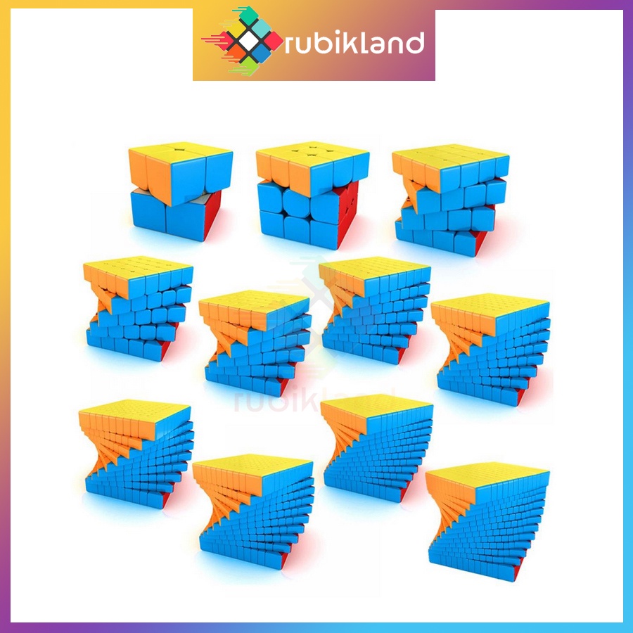 Rubik 8x8 9x9 10x10 11x11 12x12 Bigcube สติกเกอร์ MoYu MeiLong Rubic ...