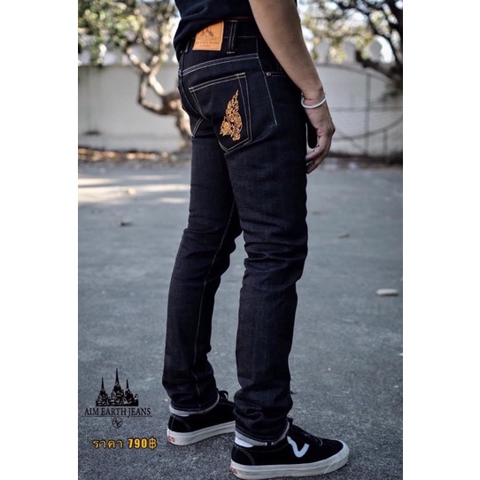กางเกงยีนส์ AIM EARTH JEANS สินค้ายอดนิยม | Shopee Thailand