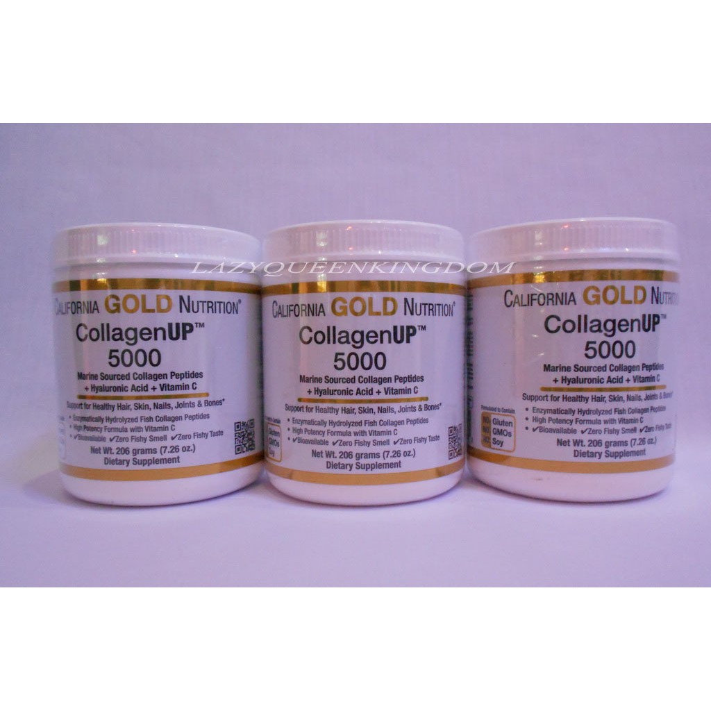 California Gold Nutrition, Collagen UP, Collagen Peptides + Hyaluronic ...