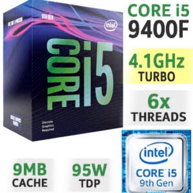 CPU Intel Core I5-9400F 2.9 GHz | Shopee Thailand