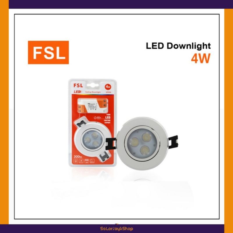 FSL ดาวน์ไลท์ปรับมุมได้ LED 4,6,8,10W แสงขาว | Shopee Thailand