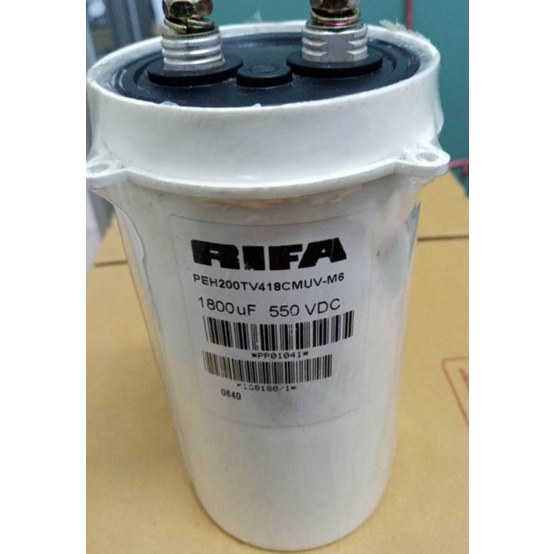 RIFA-คาปาซิเตอร์ 1800UF/ 550 VDC ยี้ห้อ RIFA-ขนาด 15x8 Cm ขายอันละ500 ...