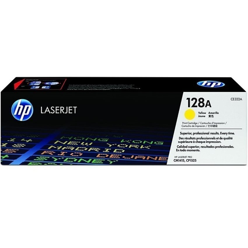 HP LaserJet Toner รุ่น CE322A (128A) (Yellow) | Shopee Thailand