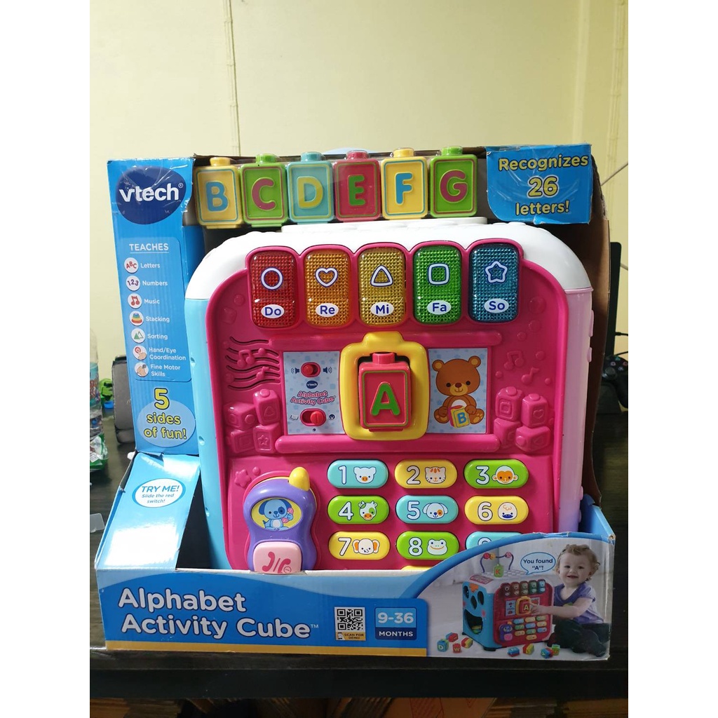 Vtech Alphabet Activity Cube กล่องกิจกรรม 5 ด้าน | Shopee Thailand