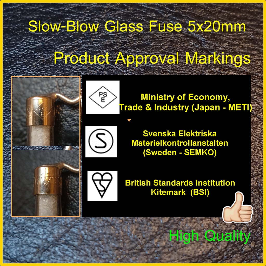 ฟิวส์หลอดแก้ว 10A 250V เบอร์ T10AH250V บรรจุทรายแบบขาดช้า Glass fuse ...
