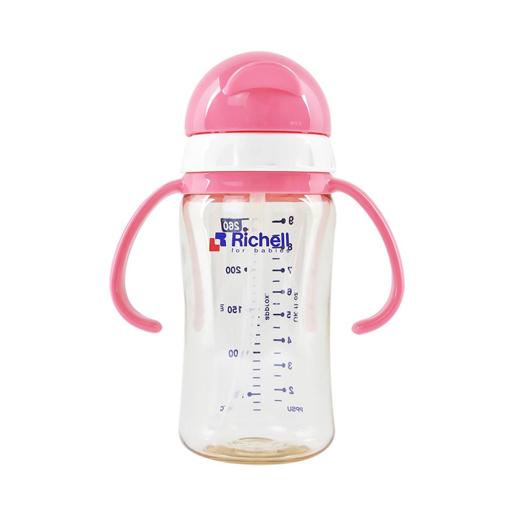 ลดล้างสต๊อก Richell ขวดหลอดดูด PPSU Straw Bottle 260 | Shopee Thailand