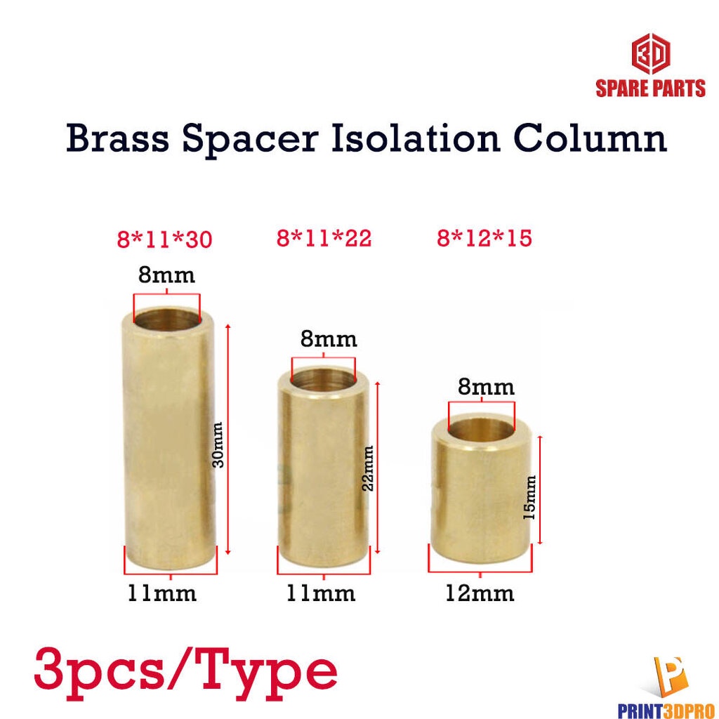 Brass Spacer Column/Separation Pillar washer Column Non-threaded Spacer ...