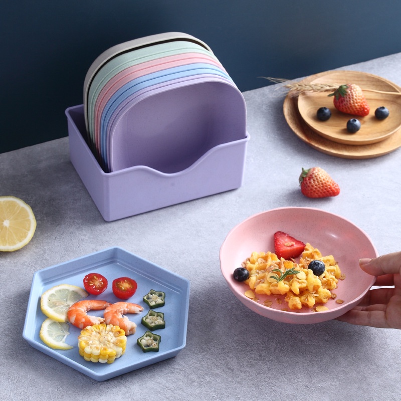 15CM Simple Square Plastic Fruit Snack Plate / Household Living Room ...