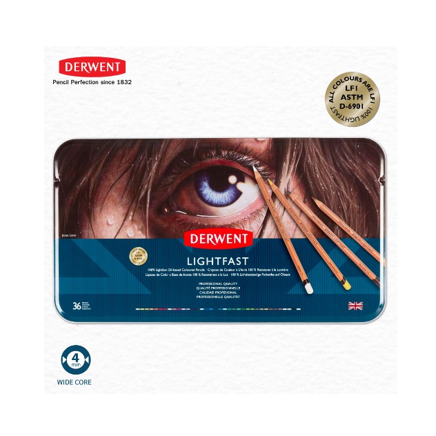 ดินสอสีไม้ Derwent Lightfast ชุด 24, 36, 72 สี | Shopee Thailand