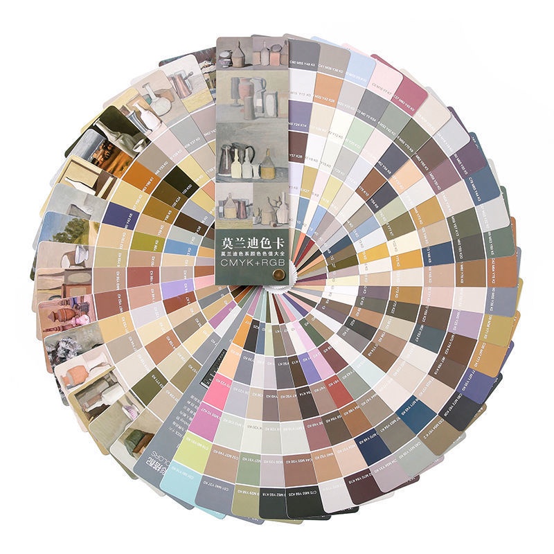 ใหม่ 2021 Morandi Color Card CMYK การ์ดสี่สีการ์ดตัวอย่าง muxi | Shopee ...