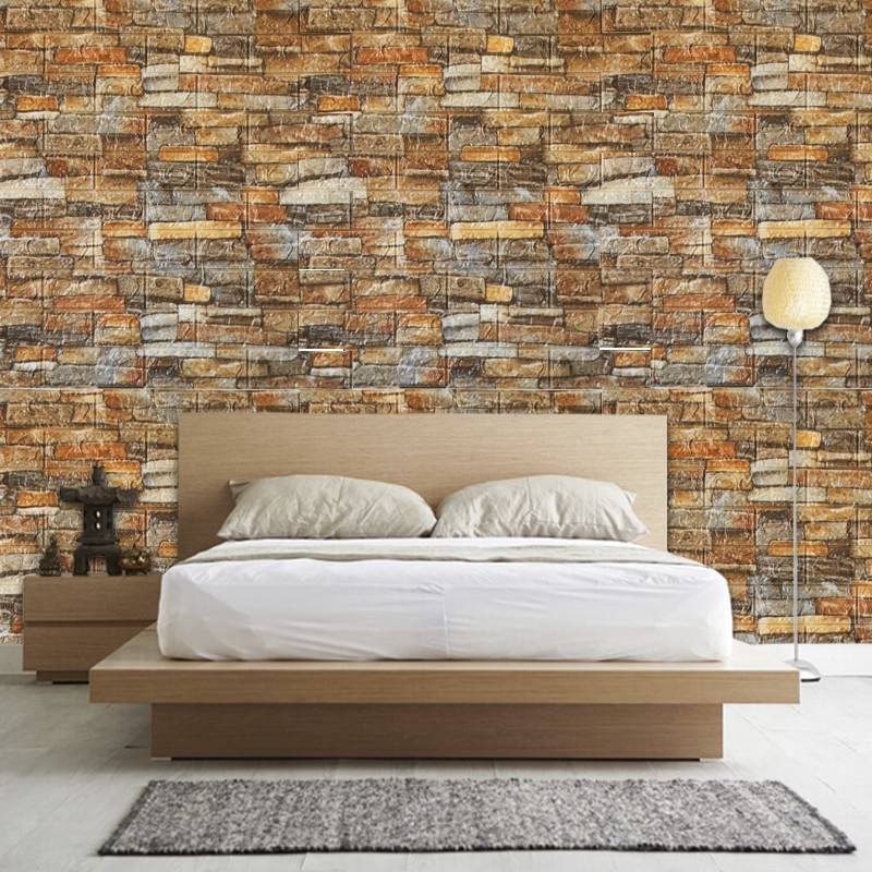 🐾วอลเปเปอร์ติดผนัง มีลาย Wallpaperขนาด 70x77 Cm 🐾 Wp001 Shopee Thailand