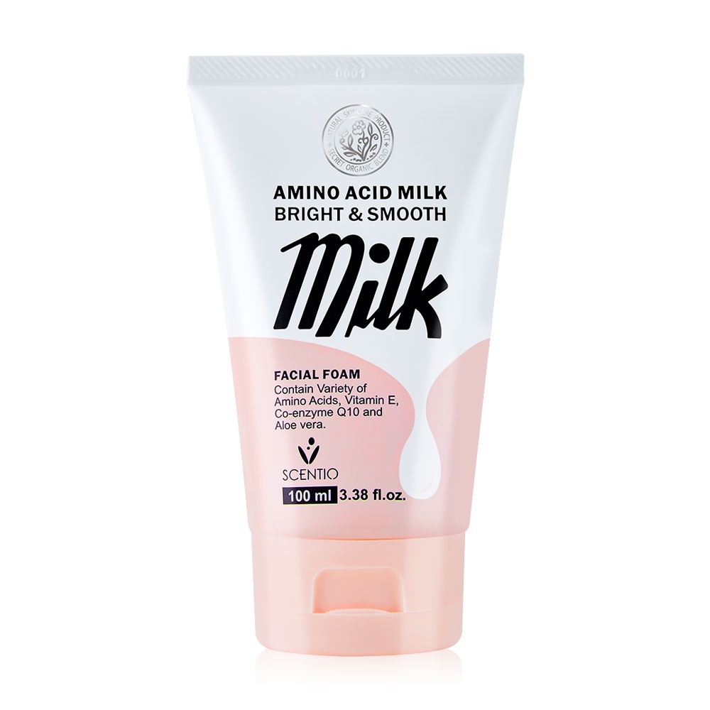 BEAUTY BUFFET SCENTIO AMINO ACID MILK FACIAL FOAM 100 ML. บิวตี้ ...