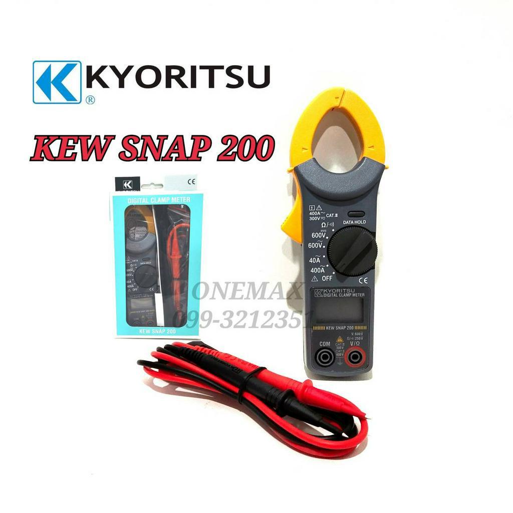 KYORITSU KEW SNAP 200 แคลมป์มิเตอร์ดิจิตอล แคลมป์มิเตอร์ คลิปแอมป์ มัล ...