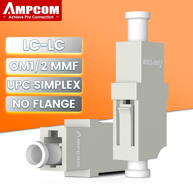 AMPCOM คูปเพลอร์ใยแสง LC-LC SC-SC แบบเดียว OS1 OS2 OM1 OM2 OM3 OM4 OM5 ...