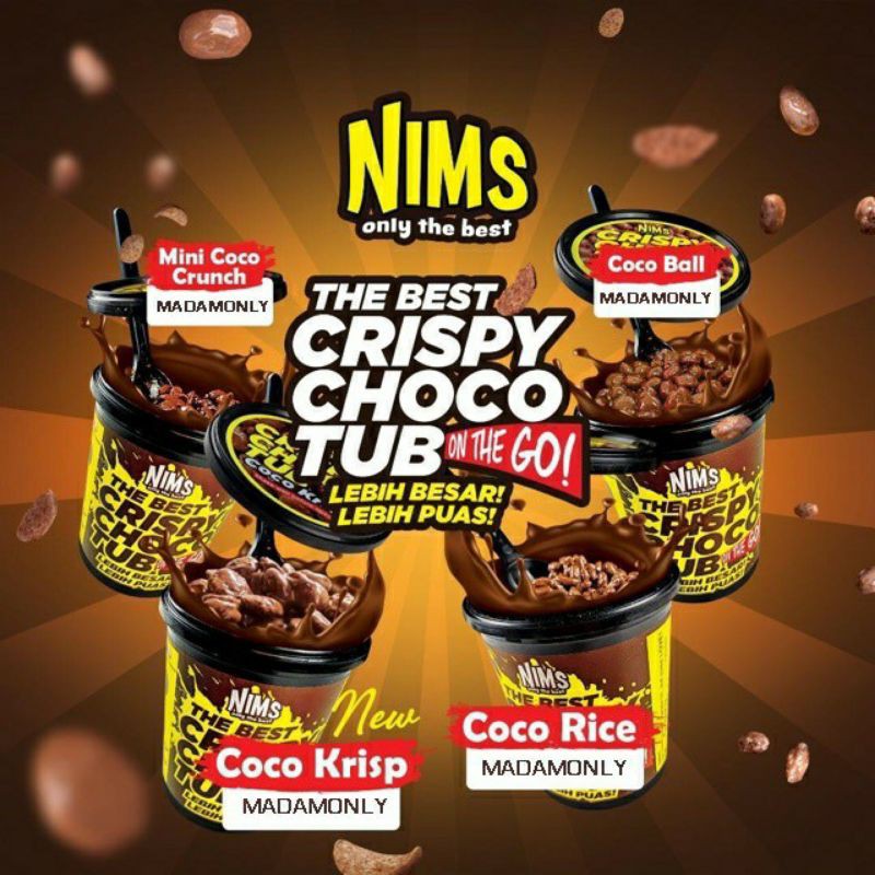 Nims Coco โกโก้ครันซ์ราดช็อกโกแลต 300 กรัม(XX/7-8/25) | Shopee Thailand