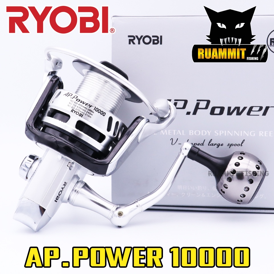 รอกสปินนิ่งเรียวบิ RYOBI AP.POWER 4000,5000,6000,8000,10000 ( BLACK ...