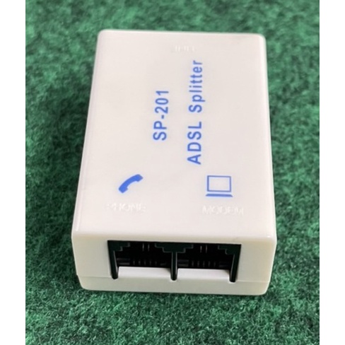ช่องโทรศัพท์ RJ11 Line ADSL Modem Micro Filter Splitter Broadband Phone ...