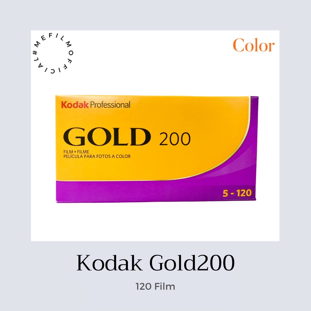 พร้อมส่ง ฟิล์มสี kodak gold 200 ฟิล์ม120 หมดอายุ02/2025 ฟิล์มใหม่ 1ม้วน ...