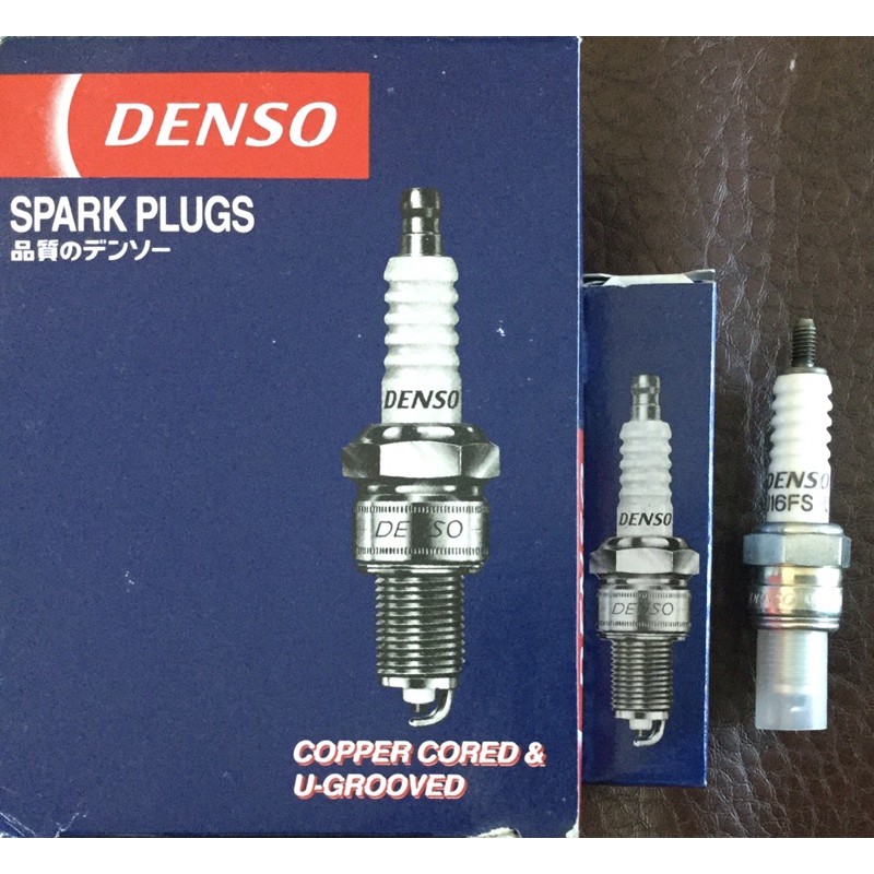หัวเทียนDENSO แท้เกลียวสั้น4จังหวะ รุ่นU16FS-U | Shopee Thailand