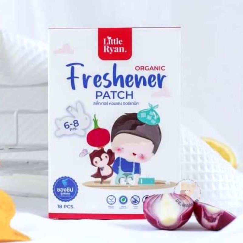 Little Ryan Fresher Patch สติ๊กเกอร์หอมแดง ลิตเติ้ลไรอัน บรรเทาหวัด คัดจมูก | Shopee Thailand