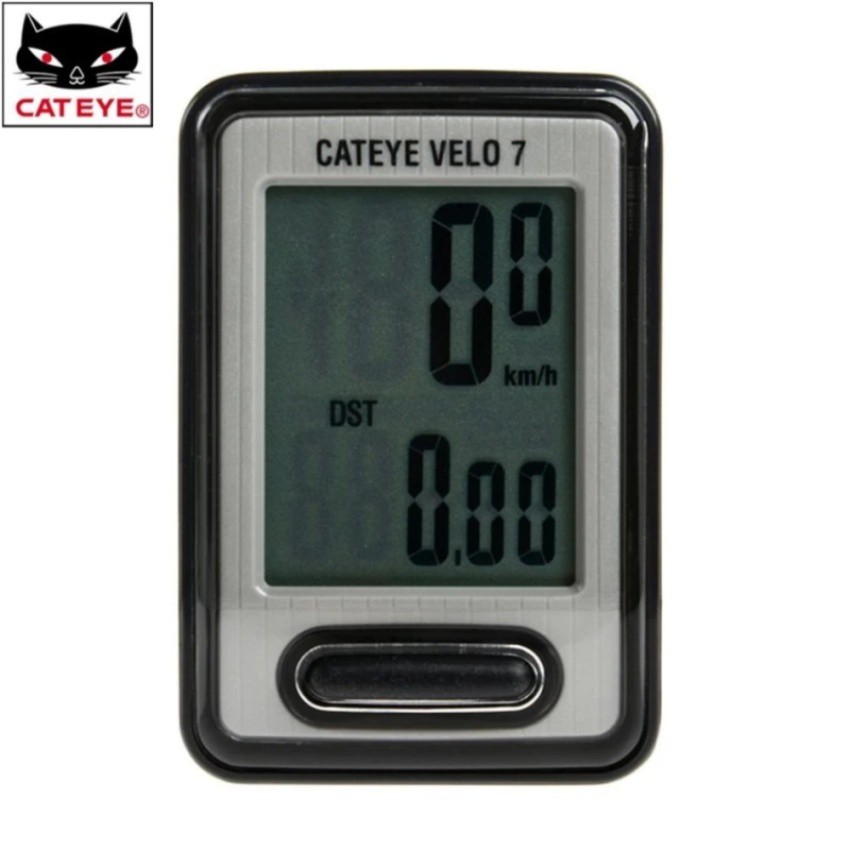 Cateye Velo 7 Wired Digital Computer Speedometer (Black) | Shopee Thailand