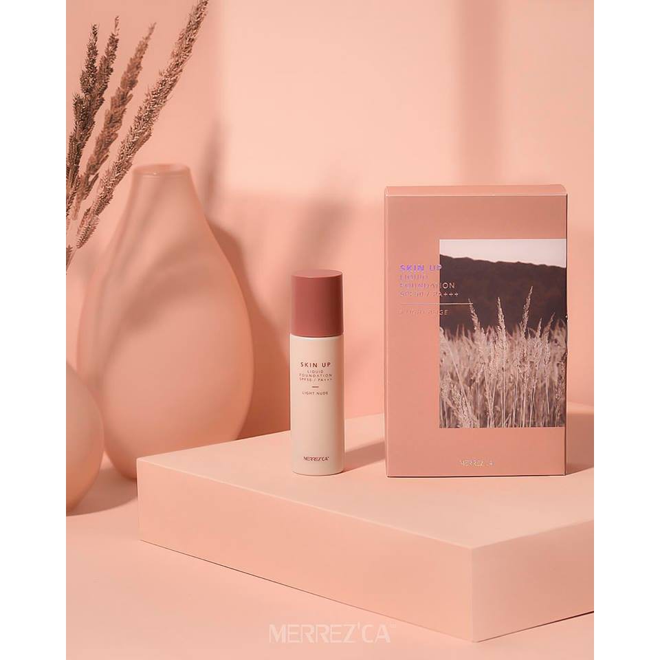 Merrezca Skin up liquid foundation SPF50/PA+++ ปกปิดดีเยี่ยม | Shopee ...