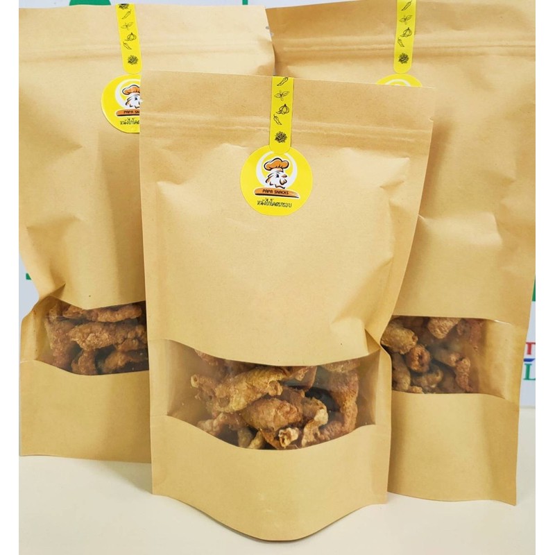 หนังไก่กรอบ หนังไก่โคตรกรอบ PAPA snacks | Shopee Thailand